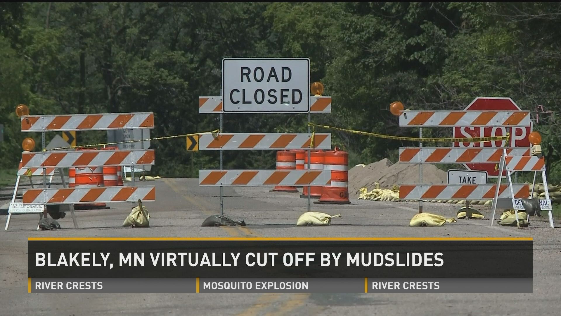 Blakeley virtually cut off by mudslides | kare11.com