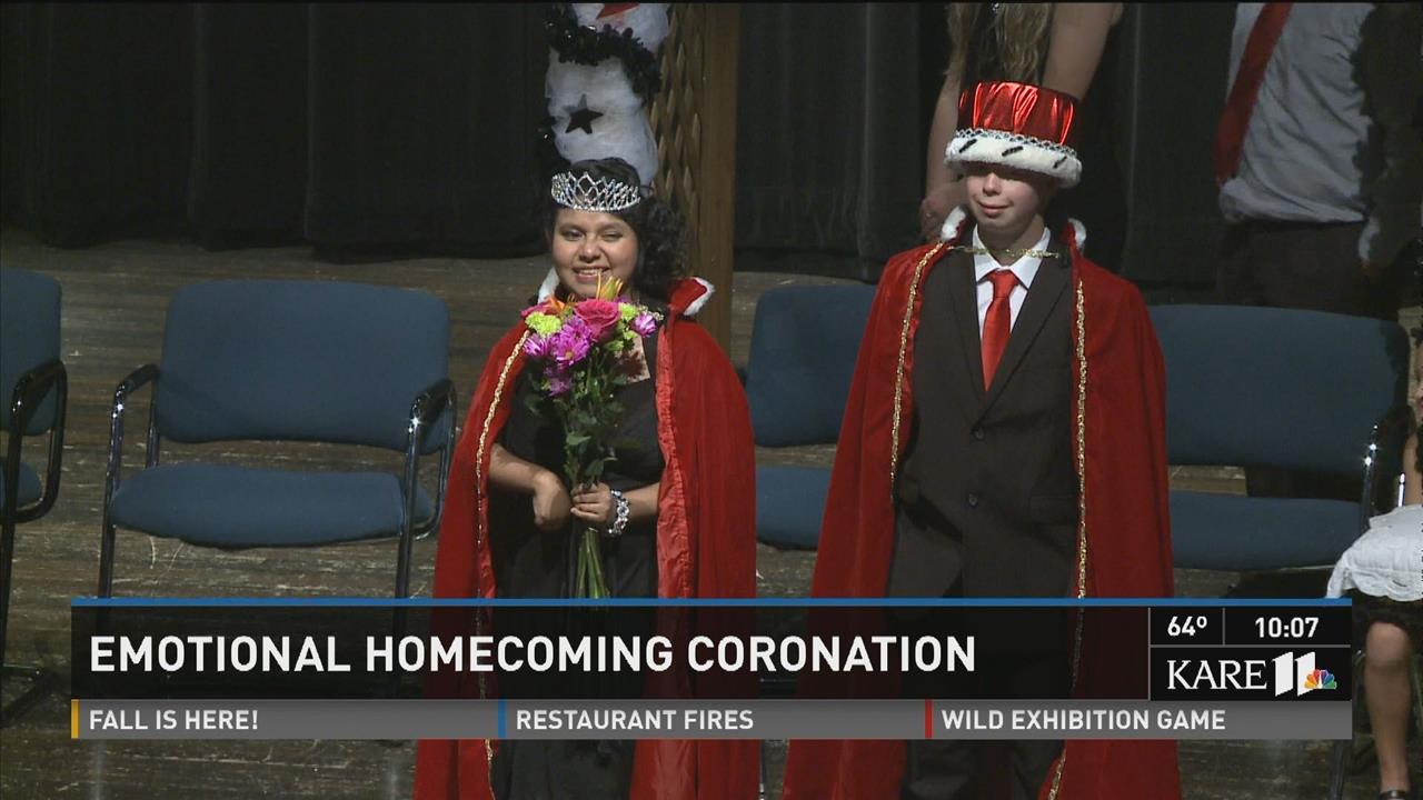 Emotional coronation for 2 high school students | kare11.com