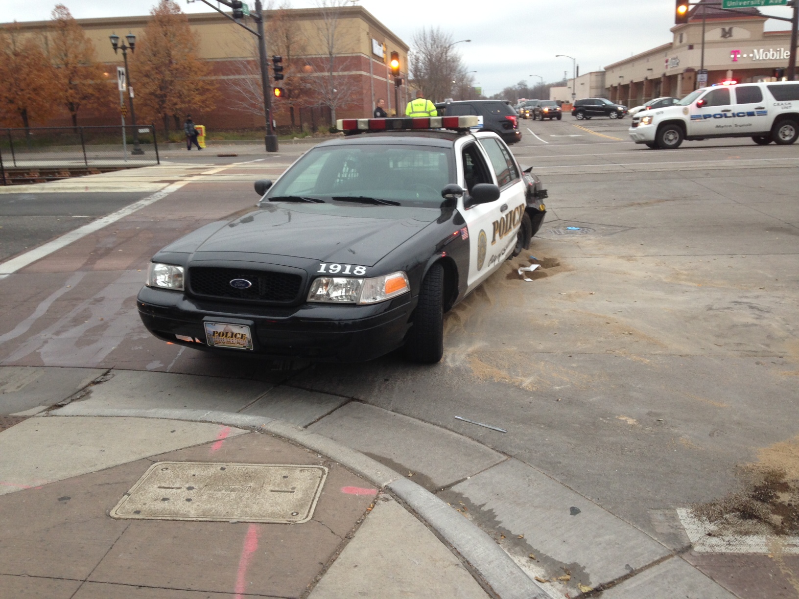 St. Paul police car collides with light-rail train | kare11.com