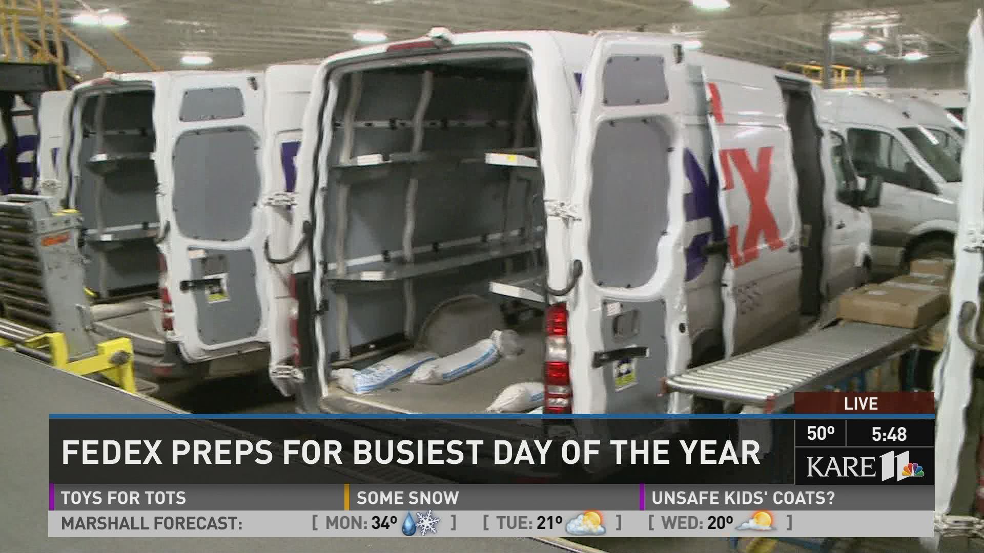FedEx embarks on busiest shipping day of year | kare11.com