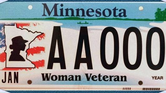 New license plates available to women veterans | kare11.com