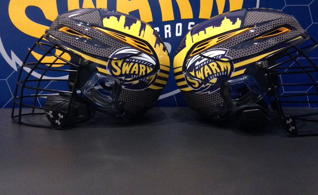 Minnesota Swarm reveal 2015 helmets | kare11.com