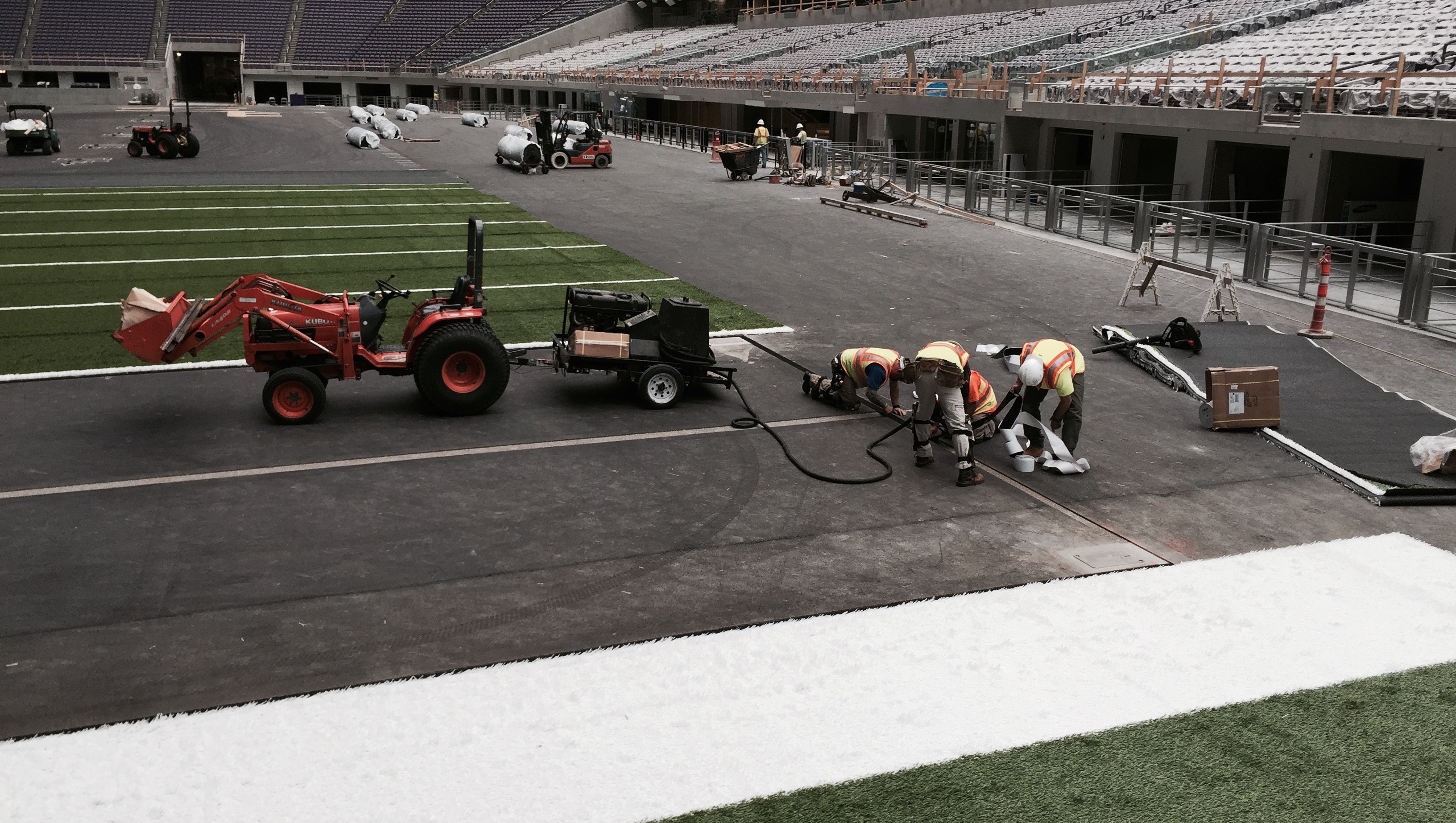 Photos: Turf install day at U.S. Bank Stadium | kare11.com
