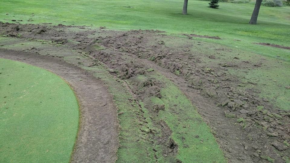Vandal damages golf course in western MN | kare11.com