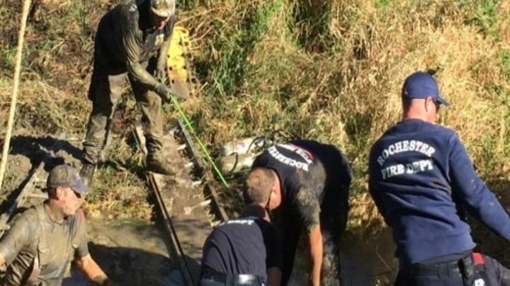 Man rescued after sinking in mud near Rochester | kare11.com