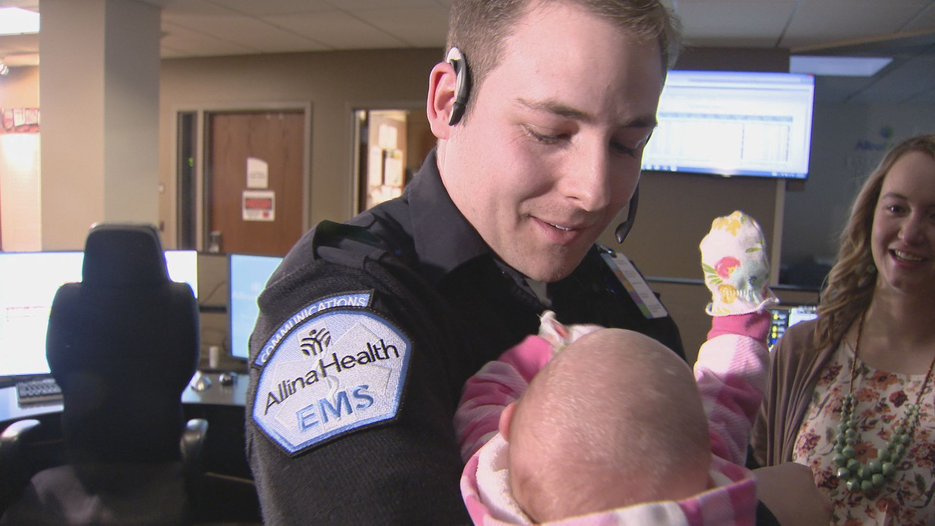kare11.com | Dispatcher meets baby he helped deliver